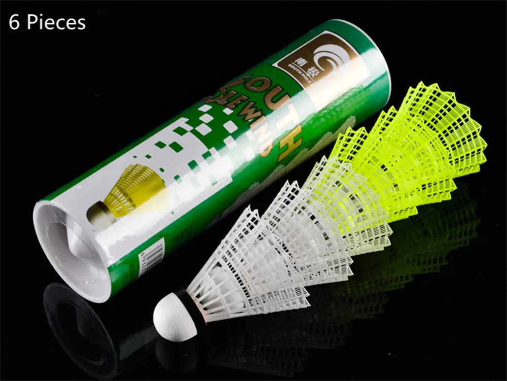Factory wholesale 6 Pieces /lot Plastic Nylon Plastic Badminton Ball ...