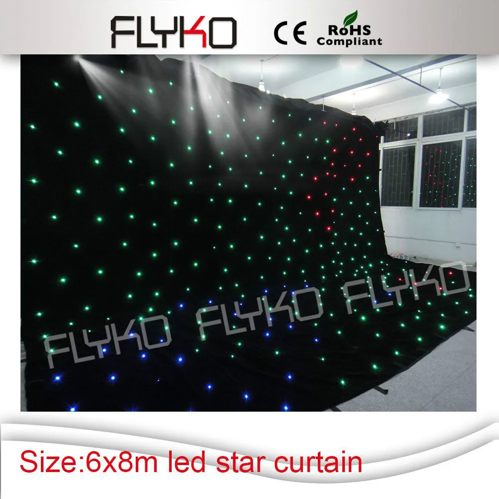 Led Star Cloth Led Star Curtain Wedding Backdrop Stage Background Cloth ...
