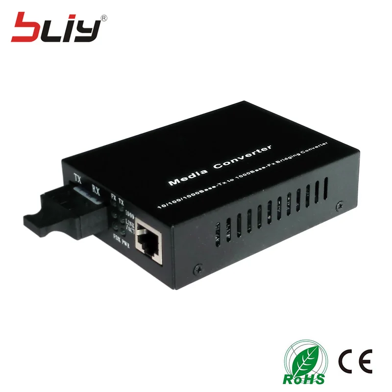 20KM gigabit dual fiber switch 1000M Ethernet fiber optical switch rj45 ...