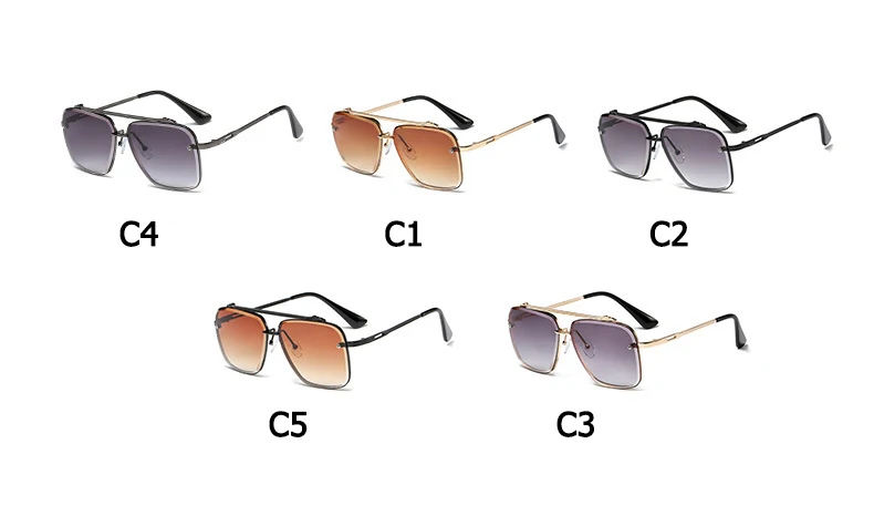 DPZ модные классические солнцезащитные очки Mach Six с градиентом, крутые Мужские Винтажные ...