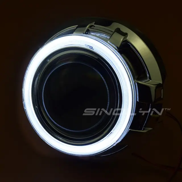 Sinolyn 3.0 Inch Bi Xenon Lenses For Headlights H7 H4 Angel Eyes ...