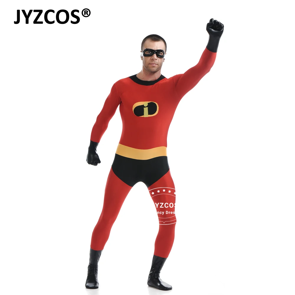 Jyzcos Adult The Incredibles Costume Halloween Party Costume Spandex Lycra Zentai Bodysuit For