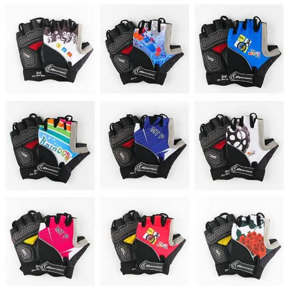 Летние велосипедные перчатки с открытыми пальцами гелевые спортивные ...
