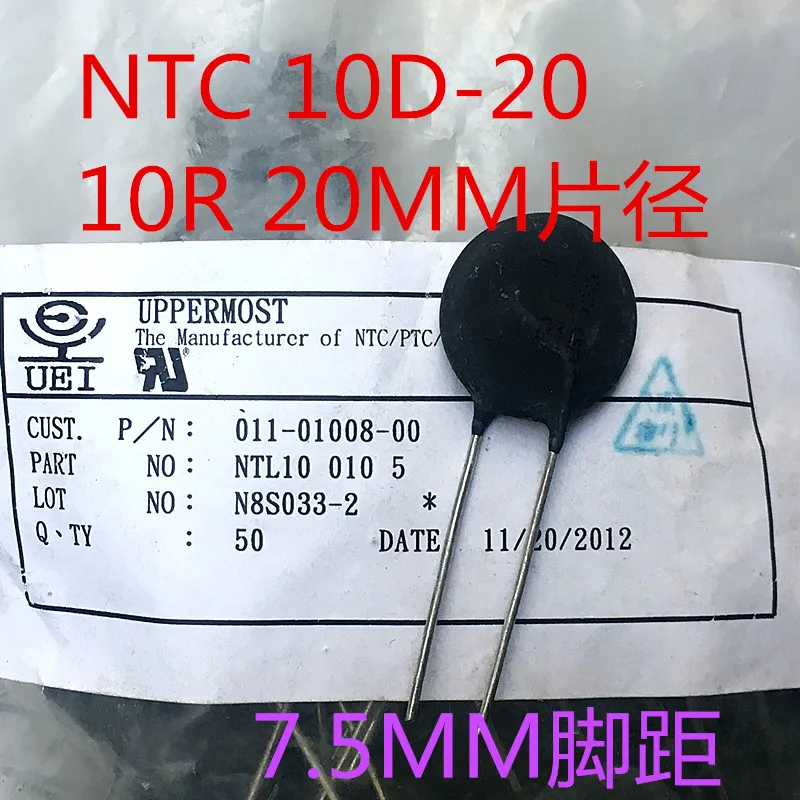 New And Original 2pcs Ntl10 010 Uei High Power Thermistor Ntc 10d-20 ...