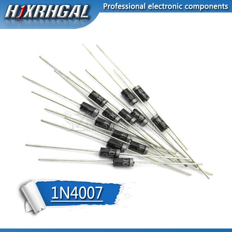 100pcs 1n4007 4007 1a 1000v Do-41 High Quality Rectifier Diode In4007 Hjxrhgal - Diodes - AliExpress