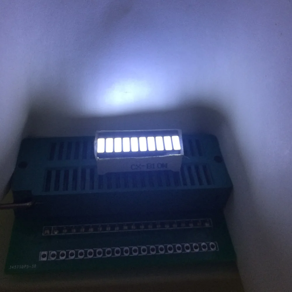 5pcs Led Bargraph 10 Segment Led Bar Graph White 10segments Display 10bars Bar Graph White 