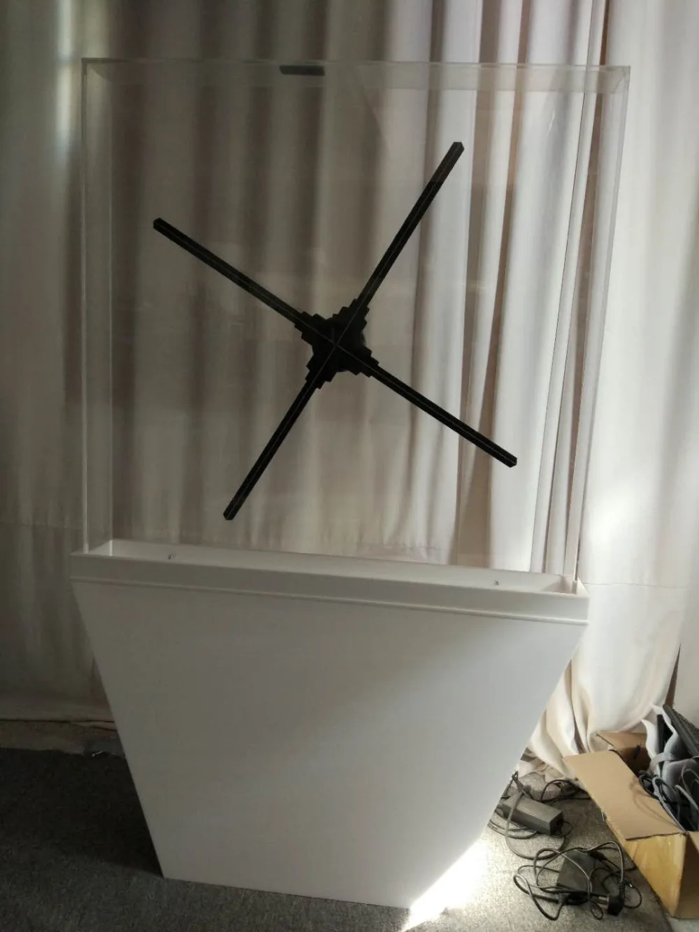 Factory Supply WIFI 3D Led Fan 100CM Diameter Spinning Led Advertising ...