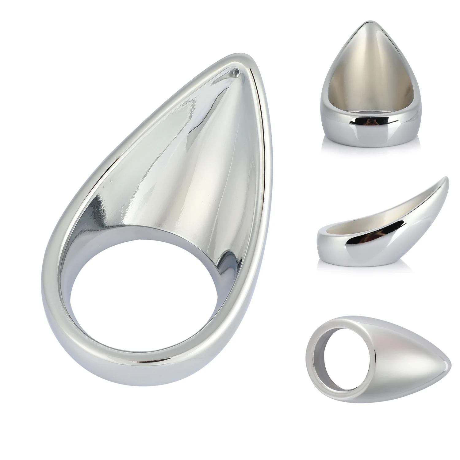 Stainless Steel Cock Rings Penis Rings Male Delay Ejaculation Time Leat