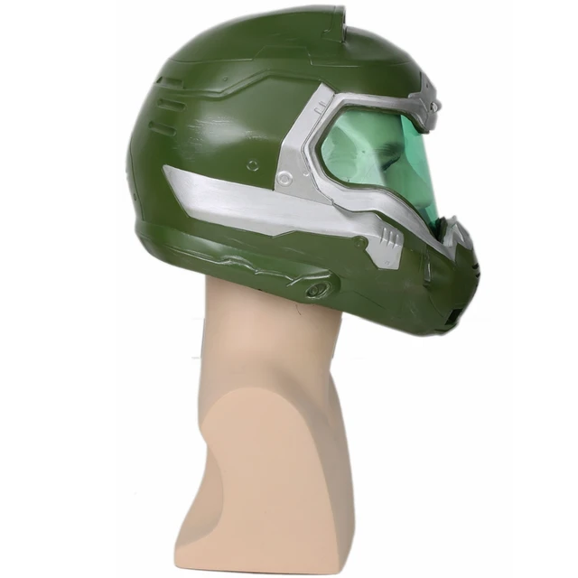 Game Doom Doomguy Full Head Helmet Cosplay Mask - AllCosplay.com