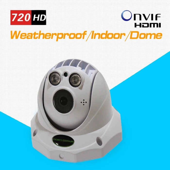 H.264 IP Camera 720P 1.0MP HD Wired Dome IP Camera Array IR LED Indoor ...