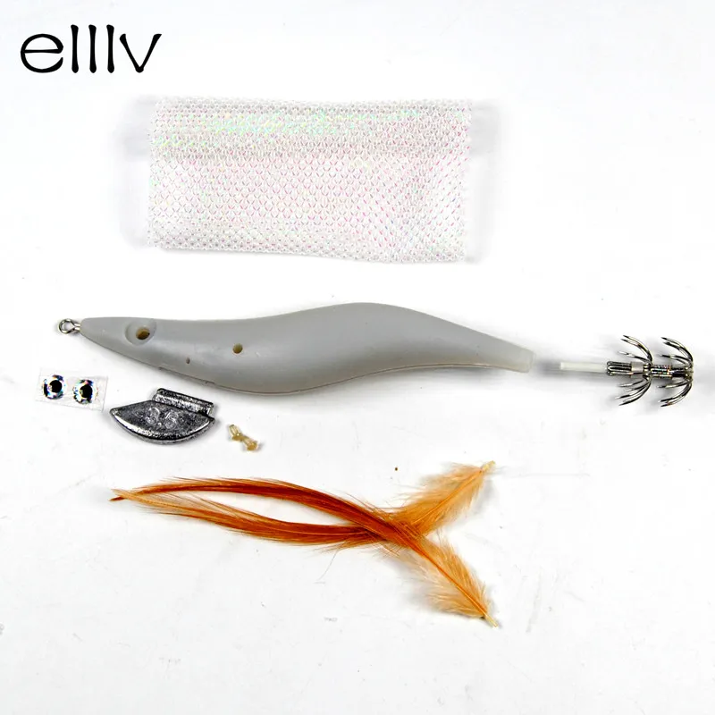 Plantilla de calamar, 12 juegos, 2,5 #3,0 #3,5 #, Kits de bricolaje que ...