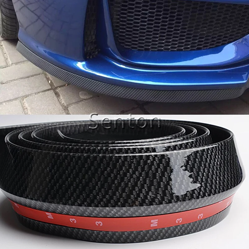 Car Carbon Fiber Front Lip 2.5m For Opel Astra H J G Insignia Mokka ...