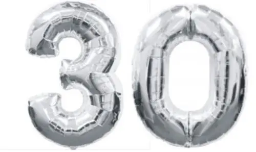 1 pc Adults aged 30th happy birthday party decoration Gaint number 30 ...