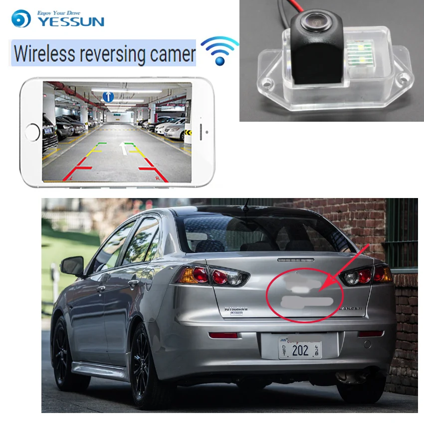 Yessun Car New Hd Wireless Rear Camera For Mitsubishi Lancer Ex Evolution X 2007~2015 For Proton ...