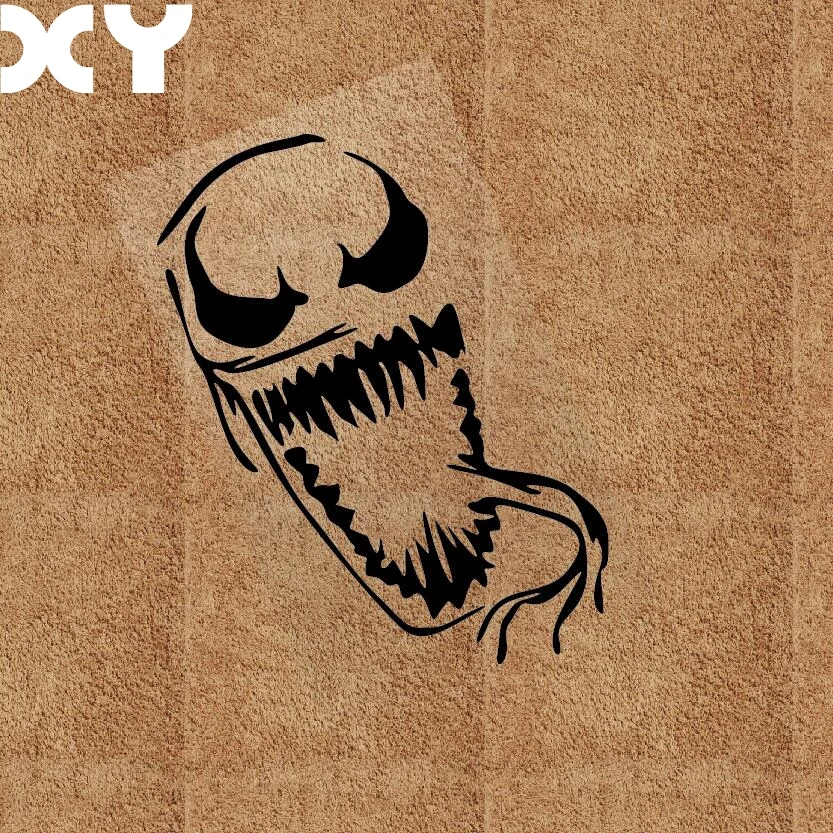 XY Terror Venom Car Rear Window Stickers Reflective Type Funny Car ...