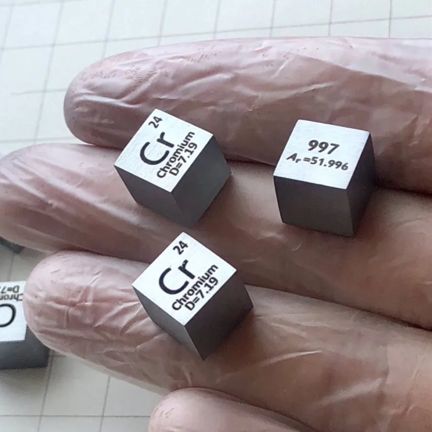 Chromium Metal Cube Density High Purity Cr Block for Gifts,Hobbies ...