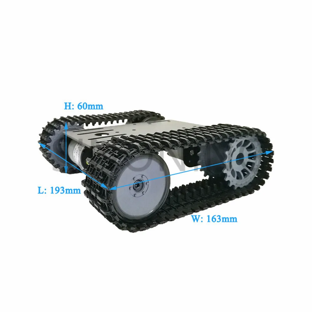 Smart Tank Chassis Tracked Chassis Remote Control Platform with Dual DC ...