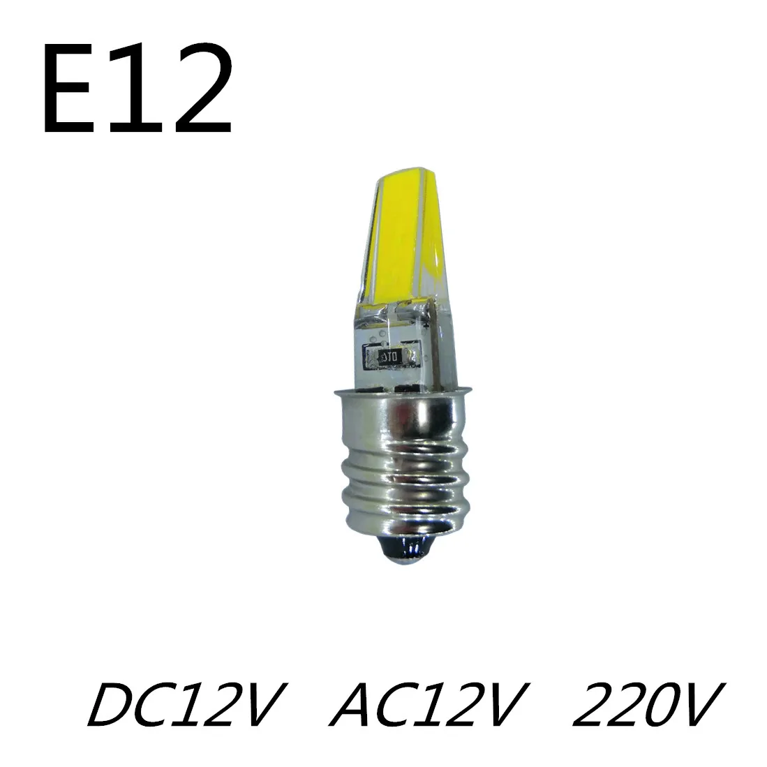 Bombilla LED E12 COB, lámpara de mesa de 12V, E12, 220V, para ...