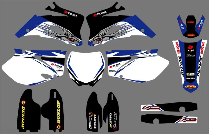 TEAM-GRAPHICS-BACKGROUNDS-DECALS-STICKERS-Kits-FIT-for-Yamaha-YZ250F ...