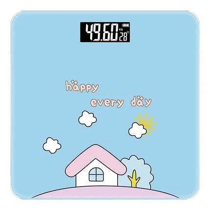 Cartoon Smart Digital Body Weight Scale Bathroom Mini Electronic Floor ...