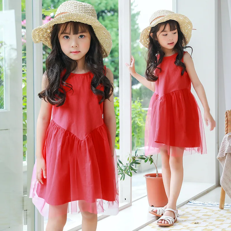 Toddler Little Girls Summer Dresses 2018 Kids Girls Sleeveless Princess ...