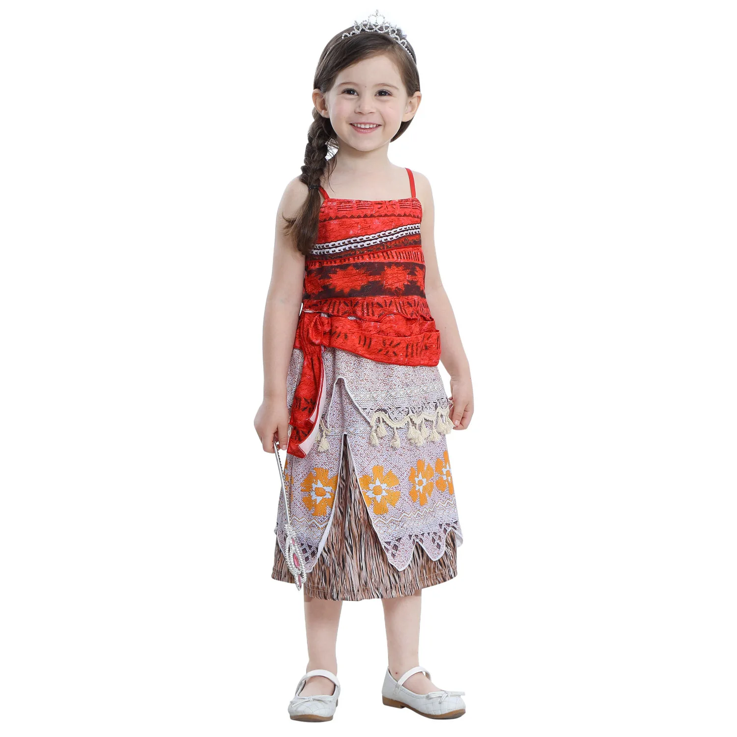 בנות תחפושות - New design Girls Moana Princess Cosplay Costume Dress ...