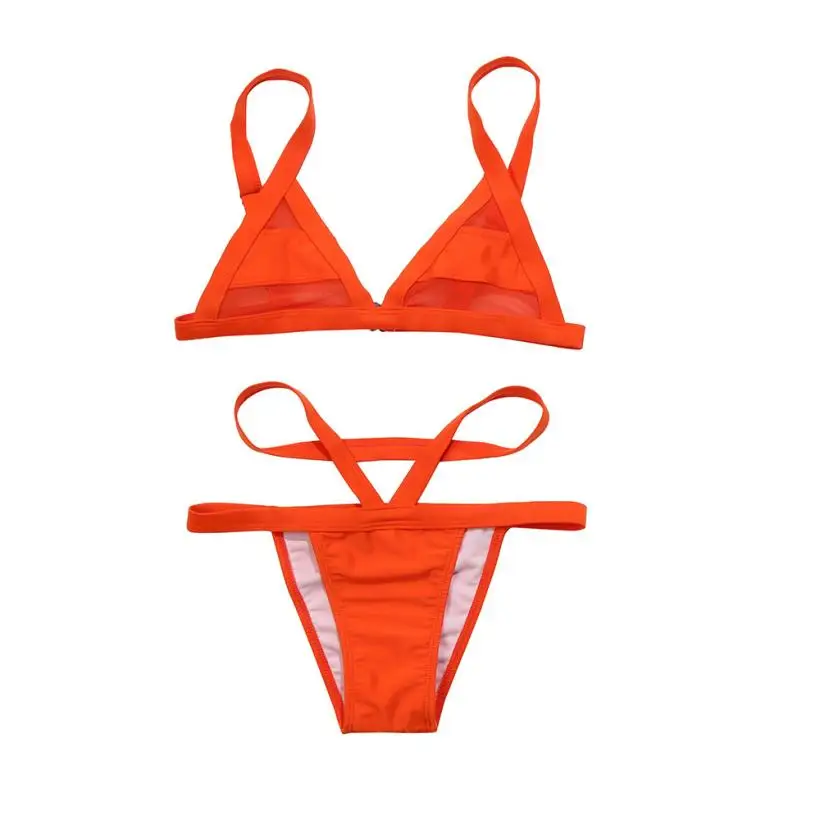 Swimming Suit For Women Skinny Sexy Push Up Padded Bra Solid Brazilian