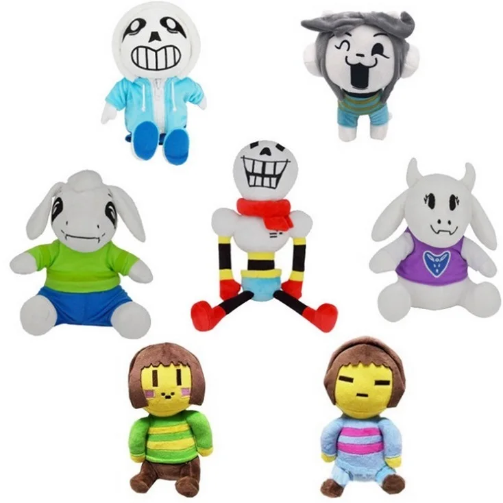 Undertale Sans juguetes de peluche Papyrus Undyne Alphys MTT SANS flor ...