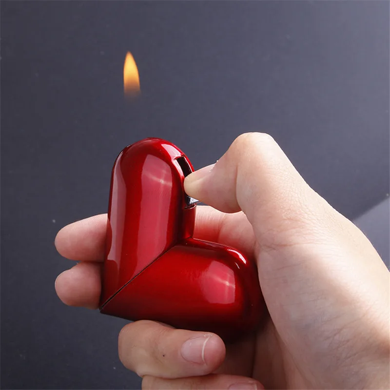 Foldable Deformation Heart Shape Cigarette Lighter Windproof Inflatable ...