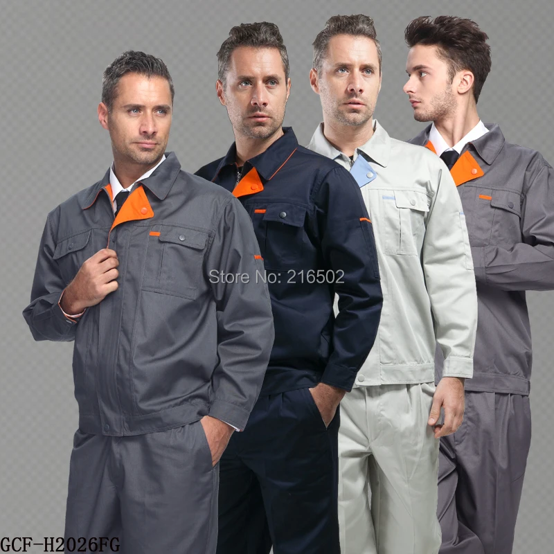 FREE SHIPPING Set of long sleeve Coat+Pants mechanic clothes auto ...