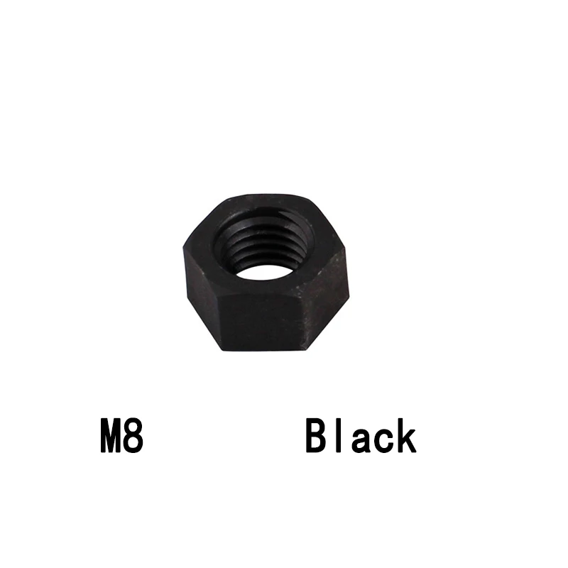 8mm black 200pc/lot DIN934 nylon hexagonal nut M8 plastic hexagonal nut ...