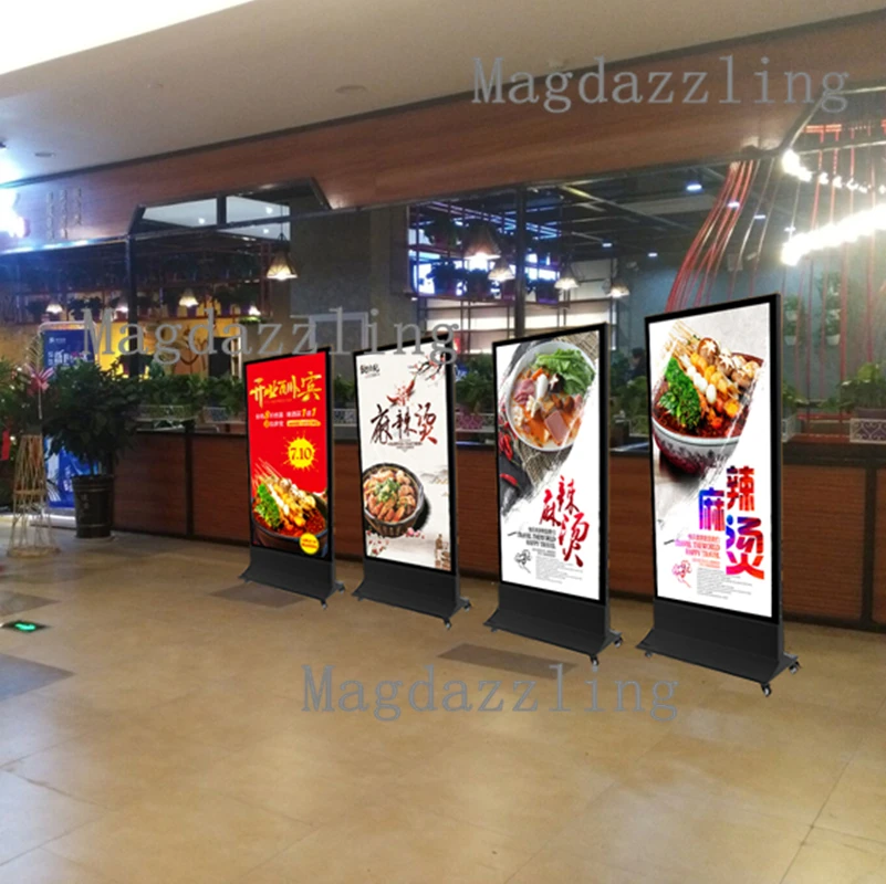 Restaurant Outdoor Movable Double Sided Magnetic LED Illuminated Menu ...