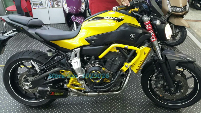 MT 07 Da Motocicleta Modificado Deslizamento Completa Do Sistema Para A ...