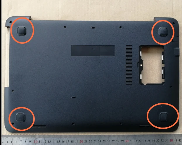 4 pcs New laptop bottom feet mat cover silicone anti-slip squares for ...