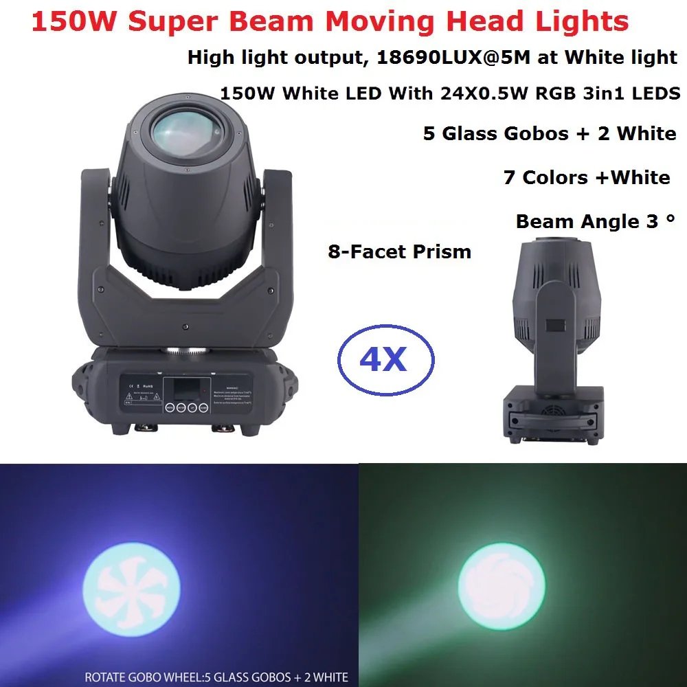 Luces LED de cabeza móvil para Dj, reflector de luces LED blancas de ...