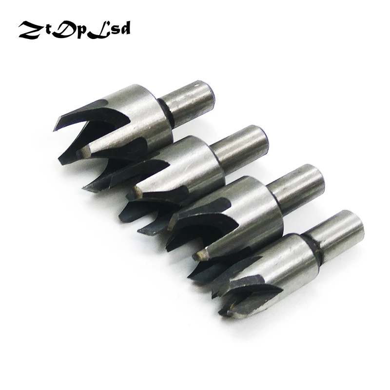 ZtDpLsd-4-Pcs-Wood-Plug-Cutter-Cutting-Tool-8mm-Shank-Straight-Tapered ...