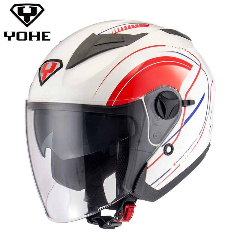 YOHE Motorcycle Helmets Ece Open Face Helmet Yohe Scooter Capacete ...