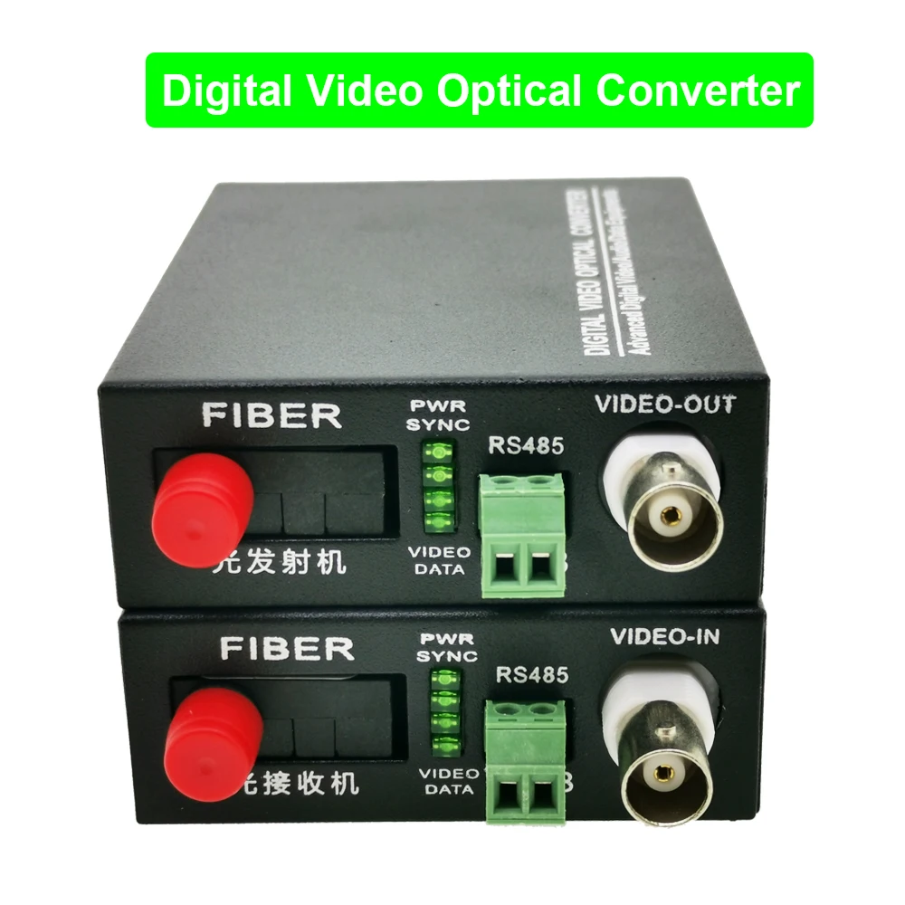 Digital Video Optical Coverter 1-channel Rs485 Fc Interface 20km 1 ...