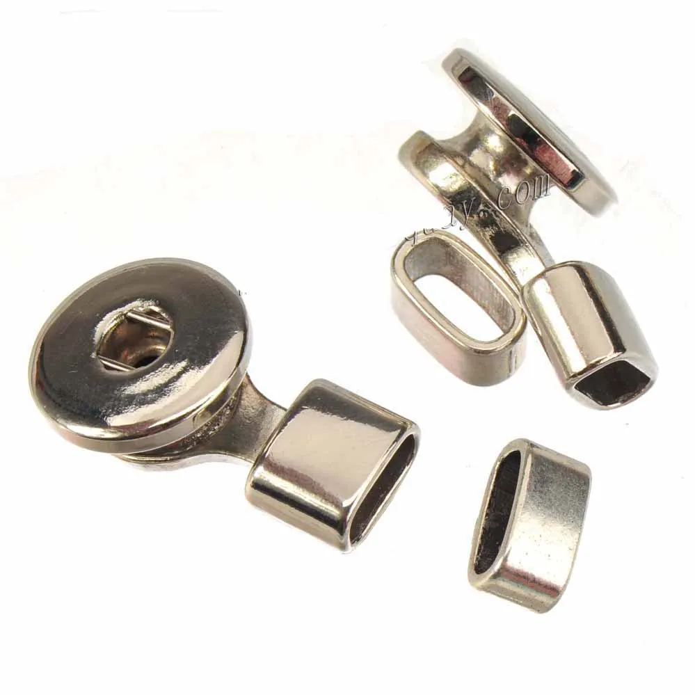 diy button clasps toggles bracelet hook 11mm flat hole antique silver ...