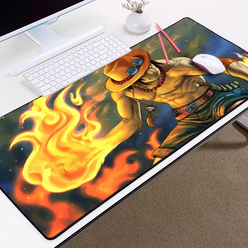 Portgas D Ace Big Sized Mousepad 400x900x2/3/4/5MM | One piece ...