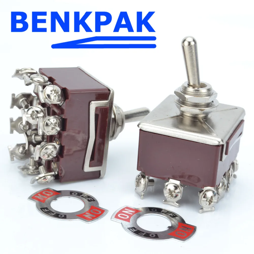 403 silver contacts high quality toggle switch,ON OFF ON,12 screws ...