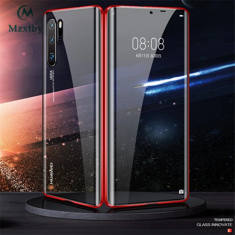 360 Полный Магнитный чехол для передней и задней панели, двойной боковой Чехол из закаленного ...