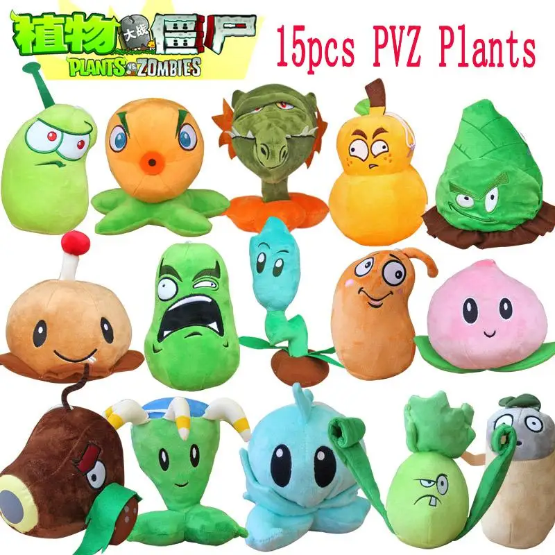 1pcs Plants Vs Zombies Stuffed Plush Toys Doll Plants Vs Zombies 2 15 ...