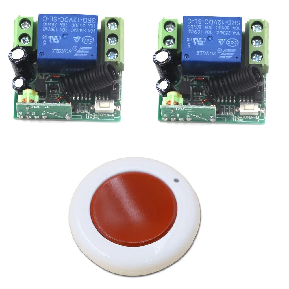 DC 12V Wireless Remote Control Switch Mini Relay Receiver RF Remote ...