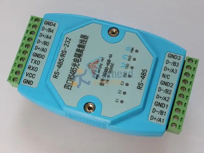 Full-isolated-4-Channel-RS-232-RS-485-to-4-port-RS485-HUB-splitter ...