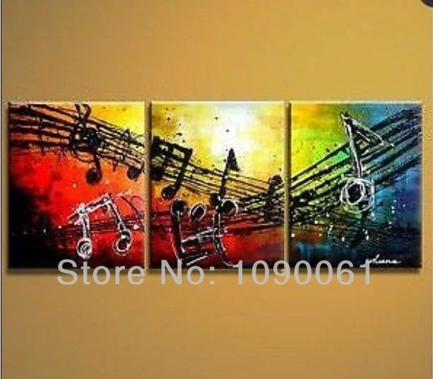 Abstract Painting Music Note