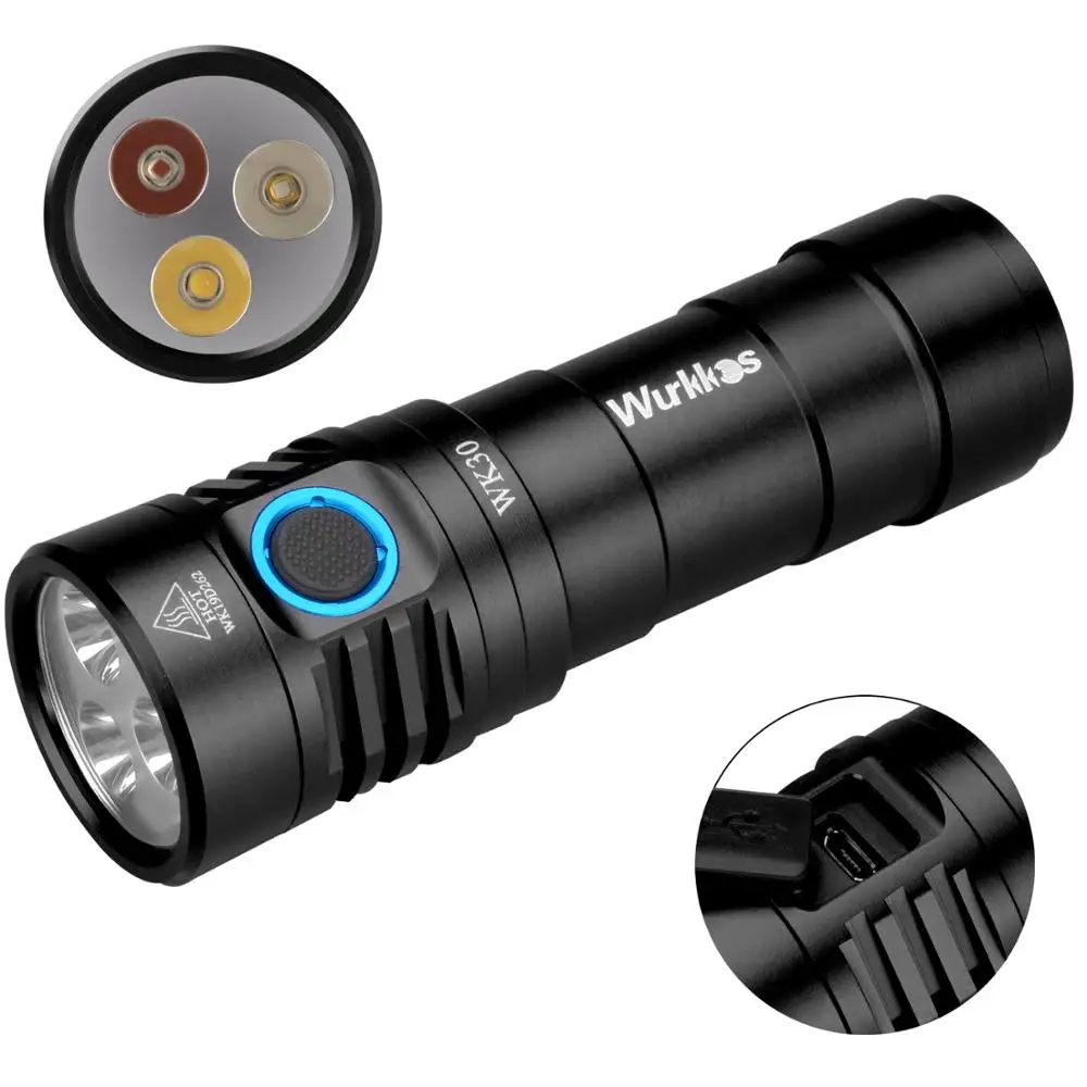 Very interesting flashlight 3 types LEDs installed. - Commercial ...
