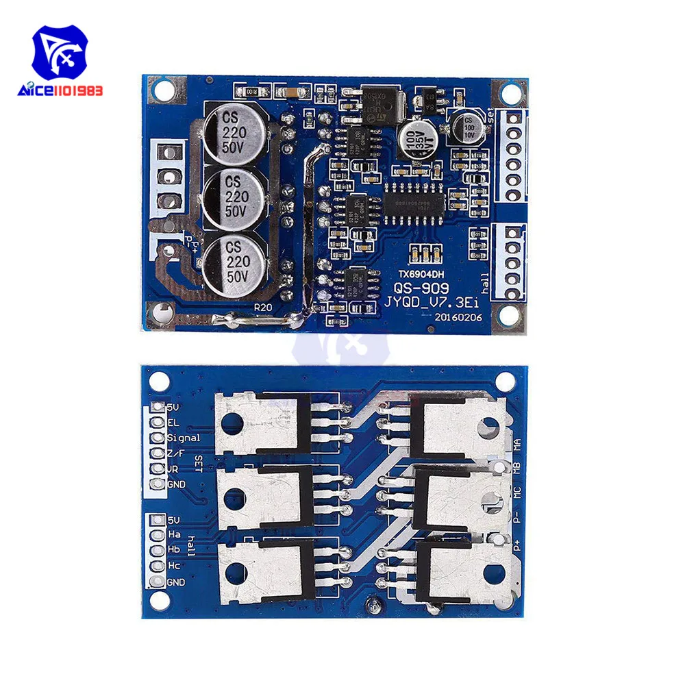 Industrial Motors 1 x DC 12V-36V 500W High Power Brushless Motor ...