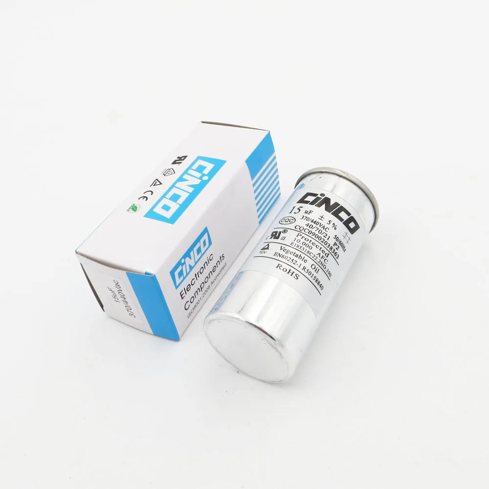 15 370 uF/440VAC CBB65 Run Capacitor Compressor De Ar Condicionado ...