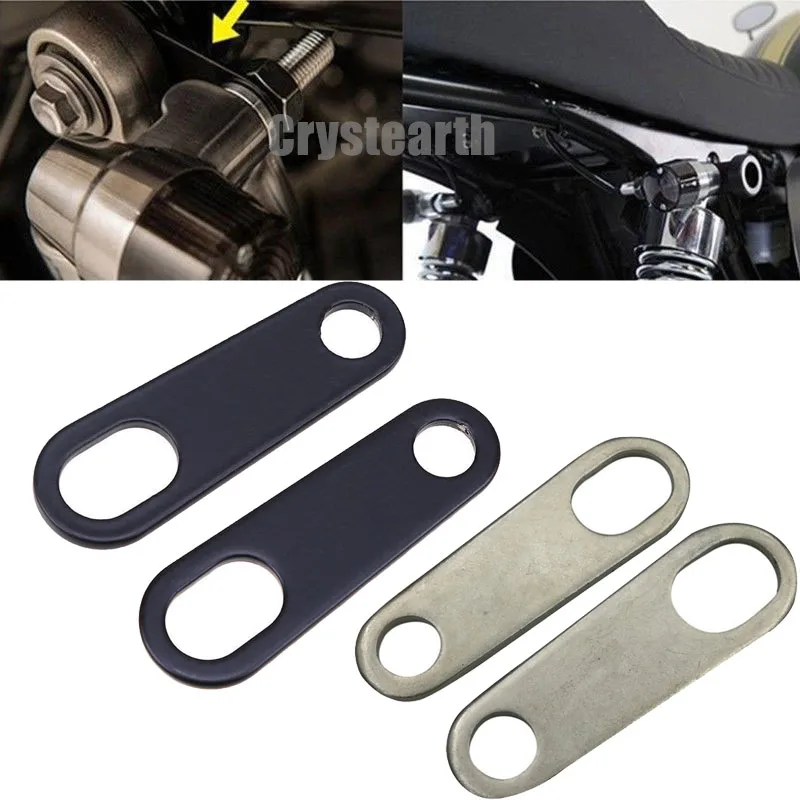 2Pcs Motorcycle Turn Signal Indicator Light Lamp Holder Shock Brackets ...